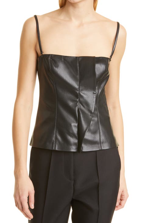 Women's Faux Leather Tops | Nordstrom