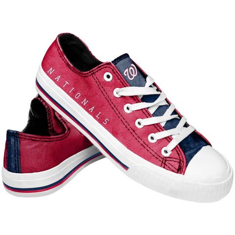 Men's FOCO Washington Nationals Tonal Wordmark Canvas Shoe