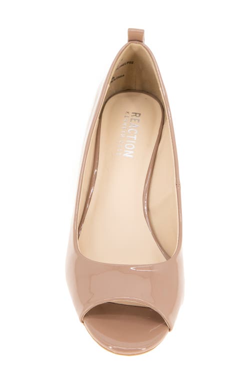 Reaction Kenneth Cole Elinor Wedge Pump In Classic Tan Patent | ModeSens