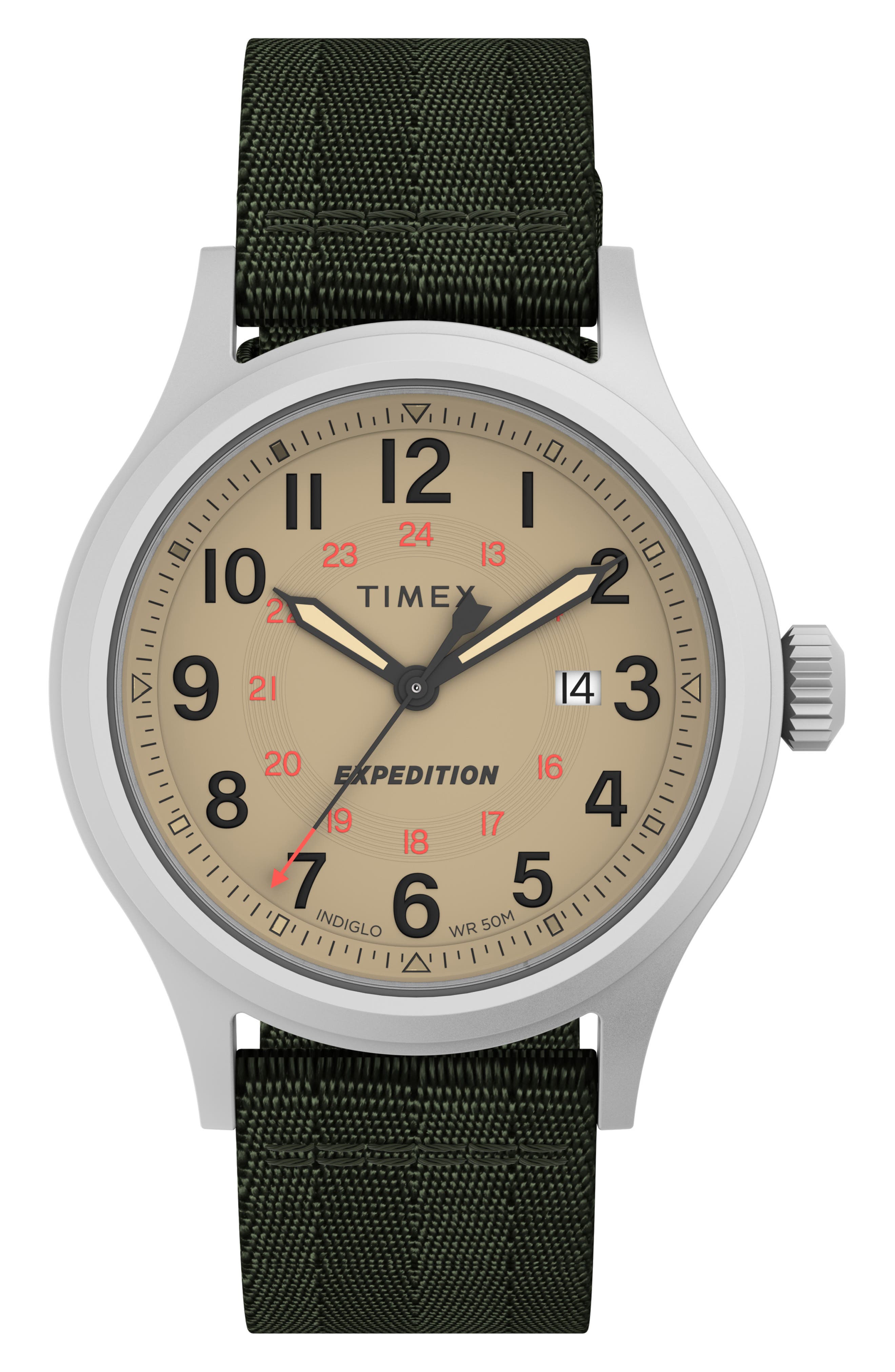 Timex® Expedition North Sierra Recycled Textile Strap Watch, 40mm ...