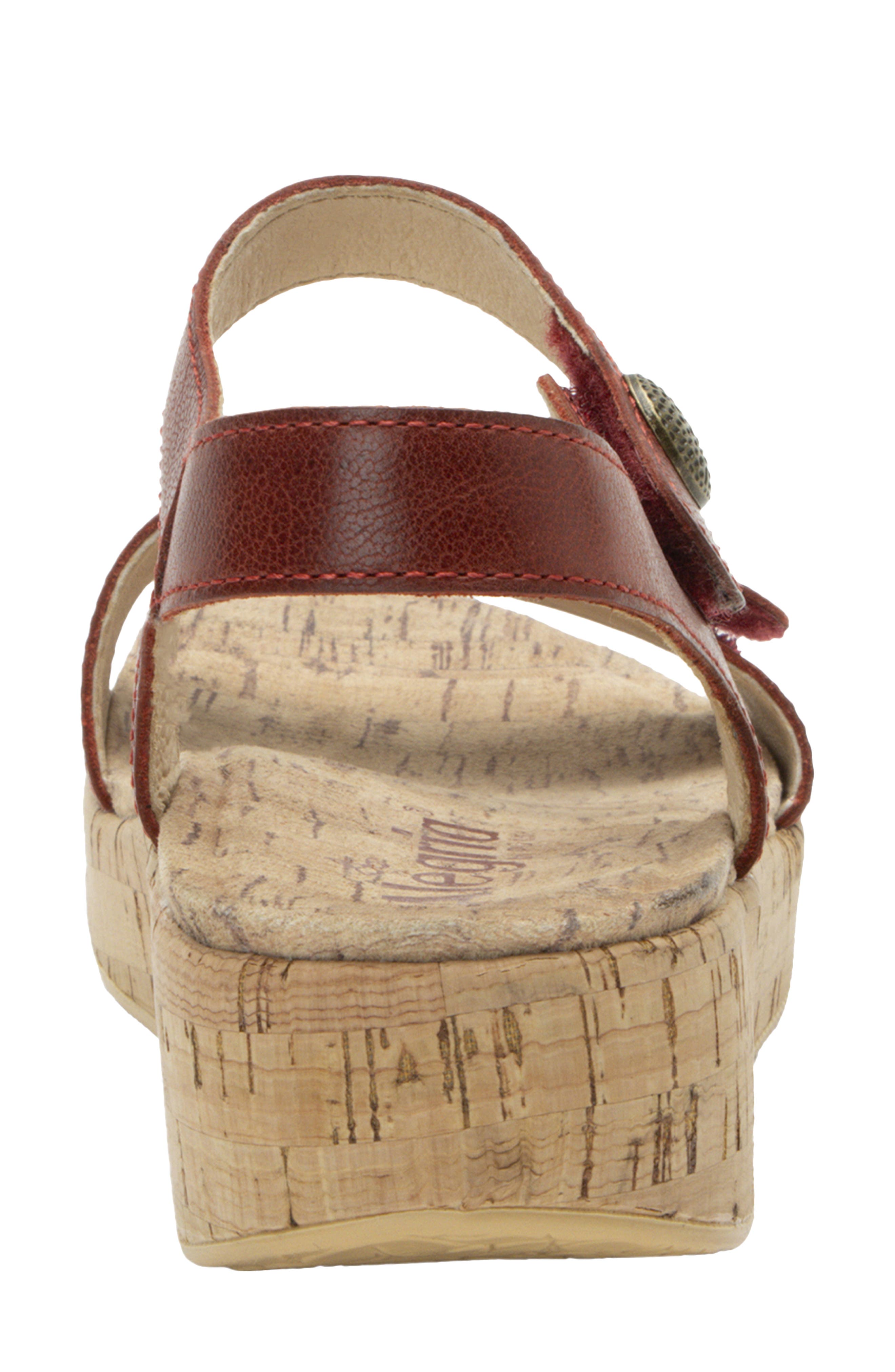 Alegria by PG Lite Marta Ankle Strap Platform Wedge Sandal in Walnut ...