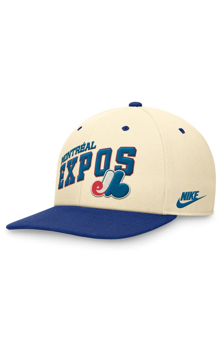 Nike Men's Nike Cream/Blue Montreal Expos Rewind Cooperstown Collection ...