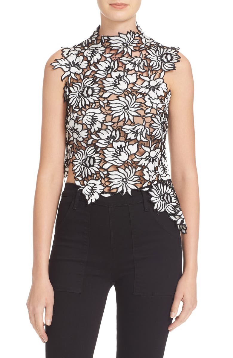 Self Portrait Lily Guipure Lace Top Nordstrom