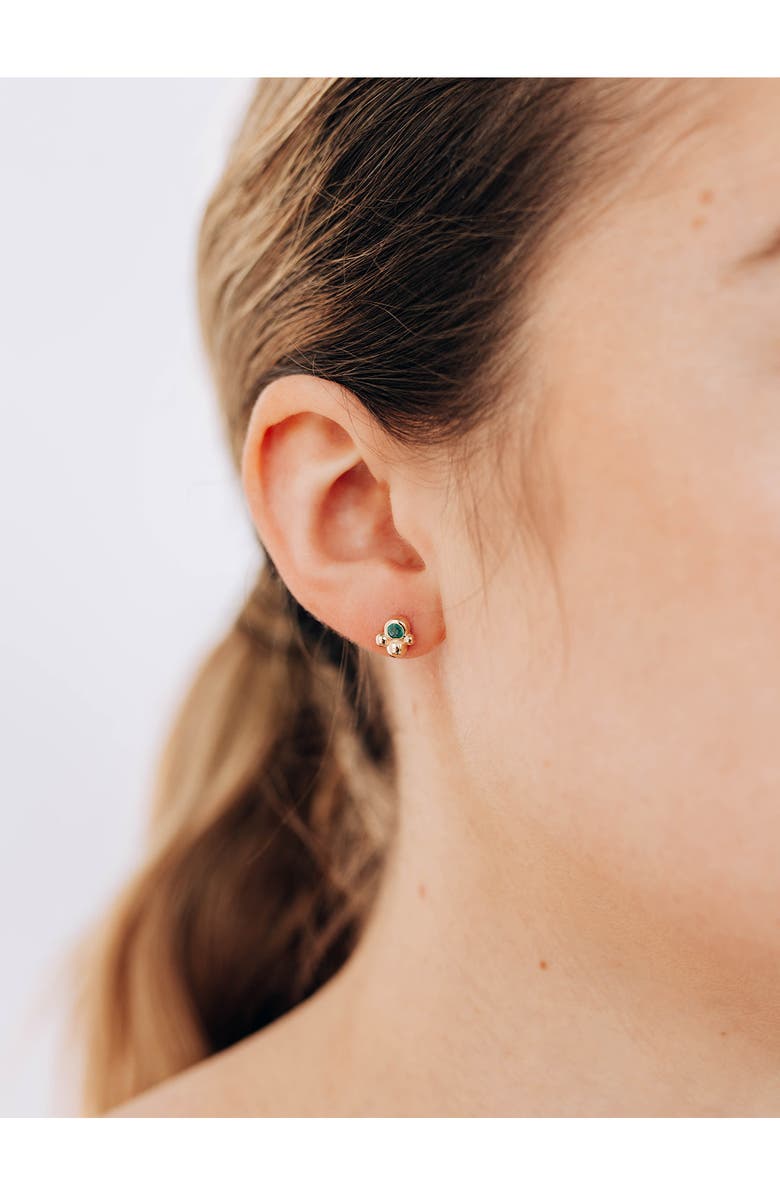 Anzie Bonheur Bubbling Brook 14K Gold Stud Earrings | Nordstrom