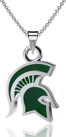 DAYNA DESIGNS Michigan State Spartans Enamel Small Pendant Necklace ...