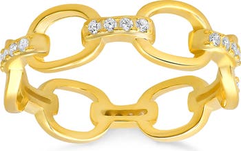 Queen Jewels Cubic Zirconia Paperclip Ring | Nordstromrack