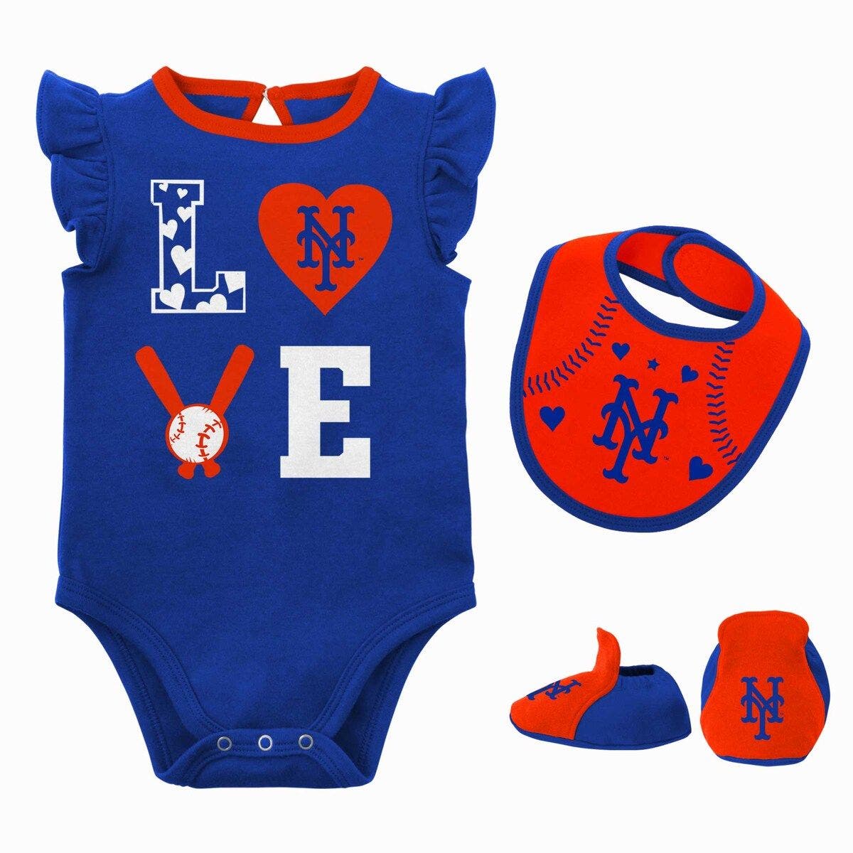 Outerstuff Newborn & Infant Royal/Orange New York Mets Three-Piece Love ...