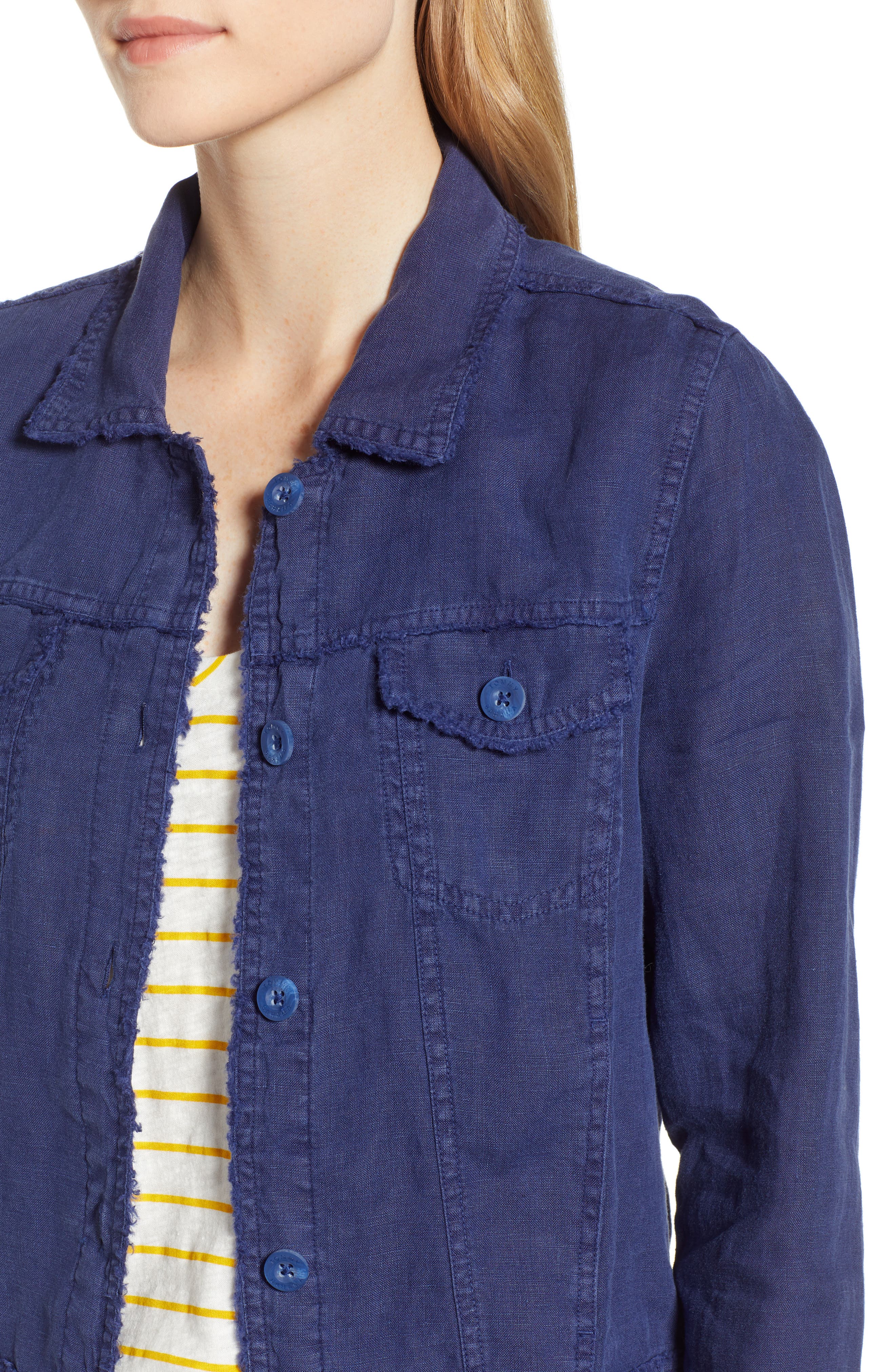 Tommy Bahama Two Palms Linen Raw Edge Jacket | Nordstrom