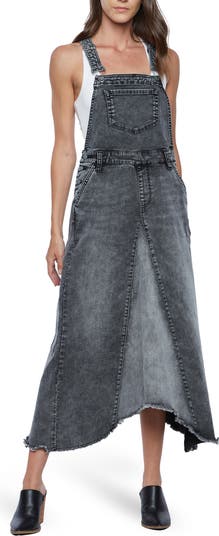 Wash Lab Denim Pieced Mixed Denim Jumper | Nordstrom