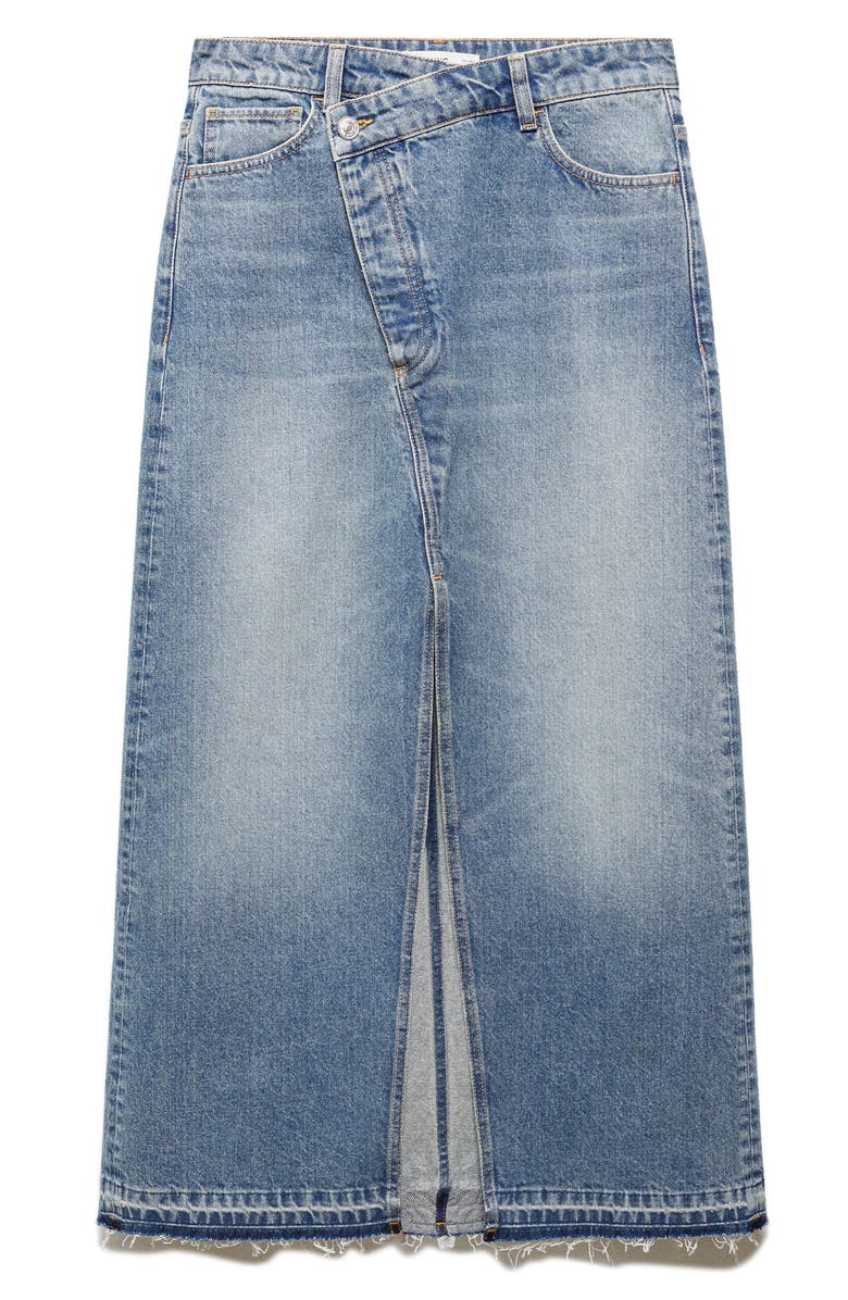 MANGO Falda Mermaid Denim Maxi Skirt | Nordstrom