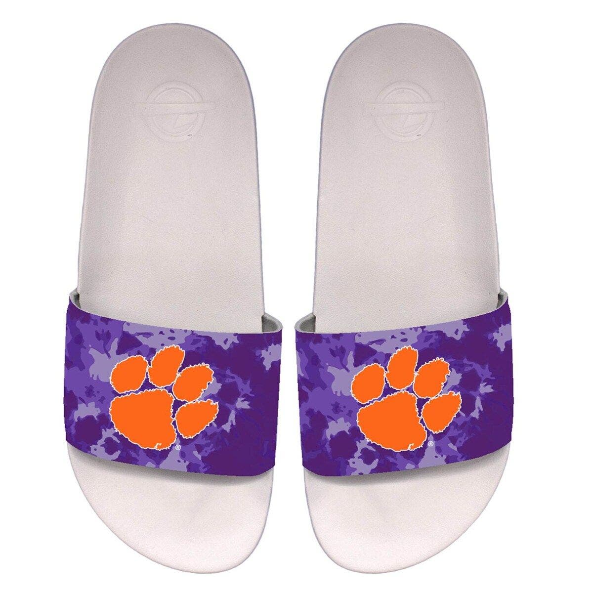 ISLIDE Unisex ISlide Clemson Tigers Acid Wash Motto Slide Sandals ...