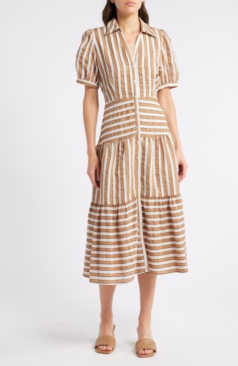 Women's Puff Sleeve Midi Dresses | Nordstrom