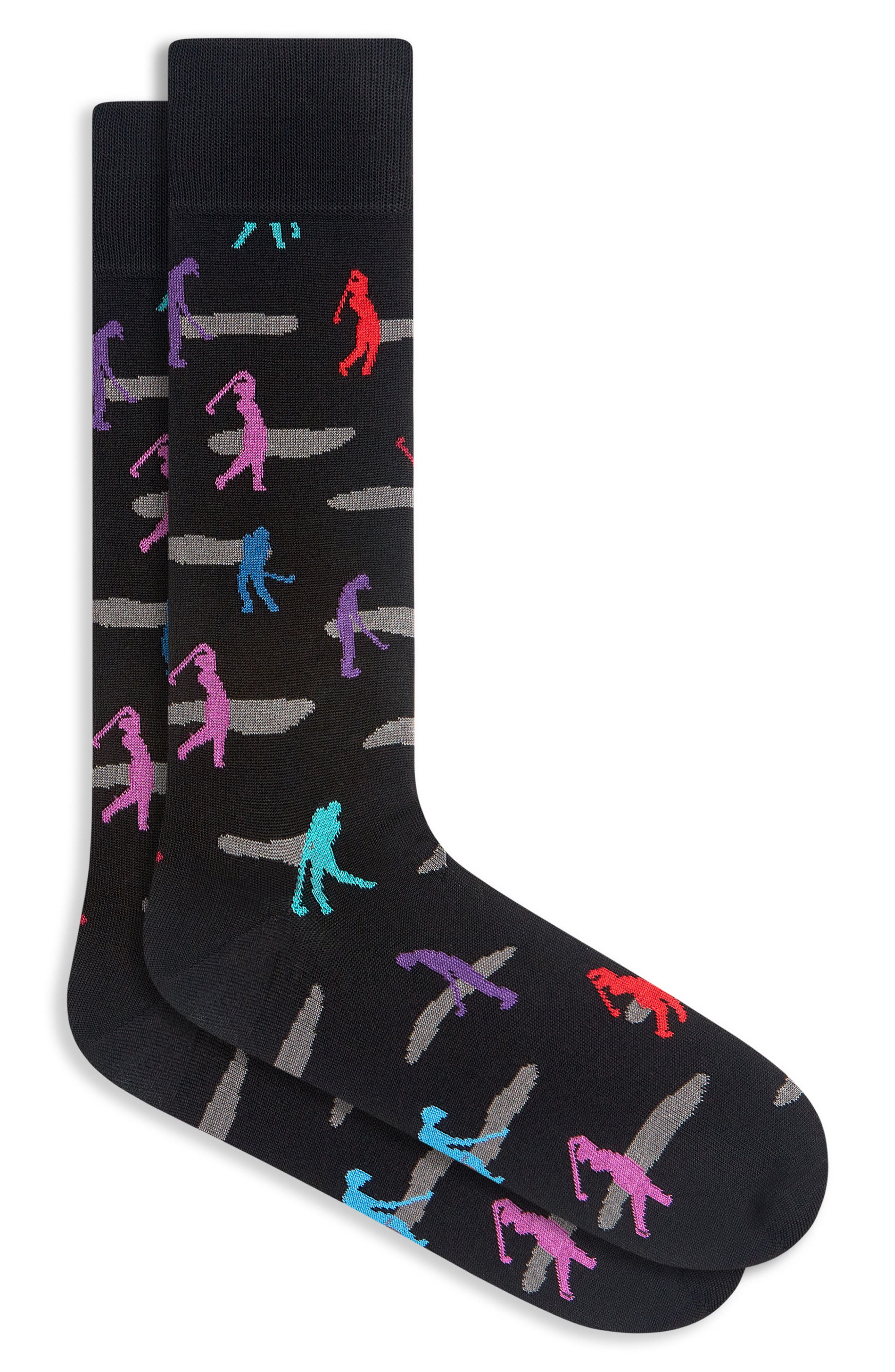 Bugatchi Golf Mercerized Cotton Blend Dress Socks | Nordstrom