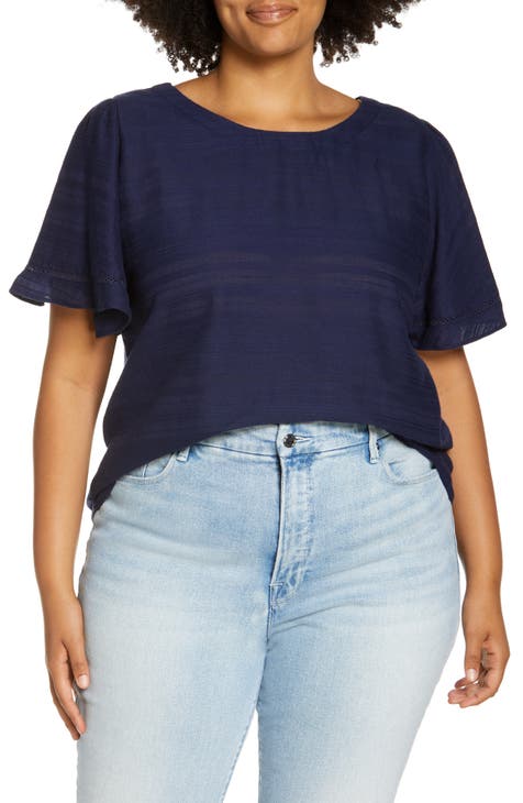 Blue Plus-Size Tops for Women | Nordstrom