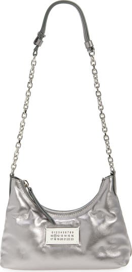 Maison Margiela Micro Glam Slam Metallic Leather Hobo Bag | Nordstrom