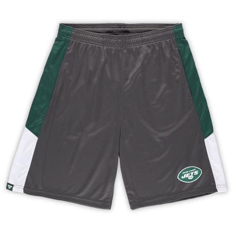Men's Fanatics Branded Gray New York Jets Big & Tall Team Shorts