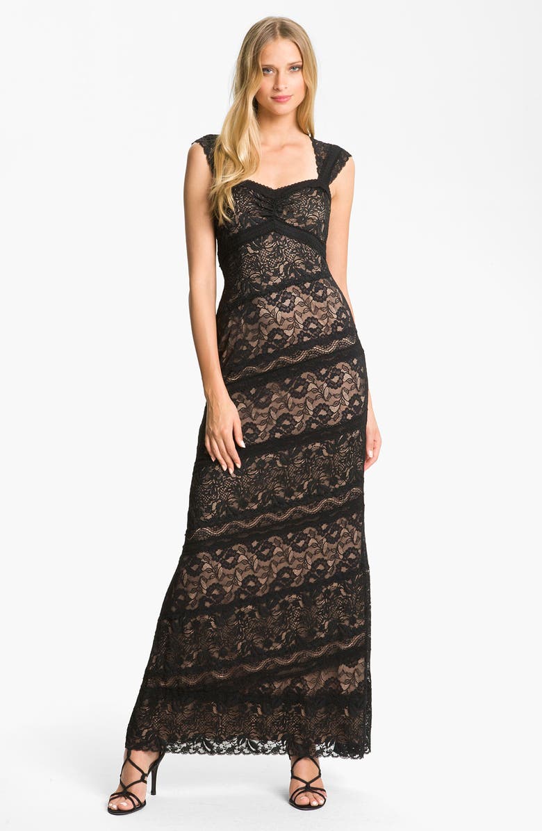Js Collections Sweetheart Lace Panel Gown Nordstrom