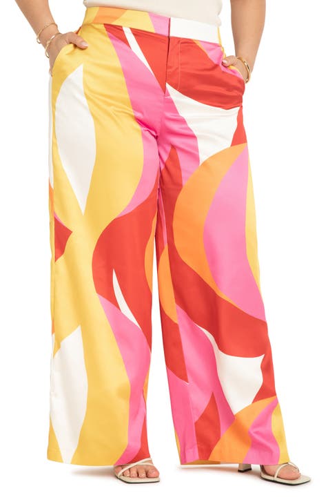 Women's Orange Plus-Size Pants & Leggings | Nordstrom