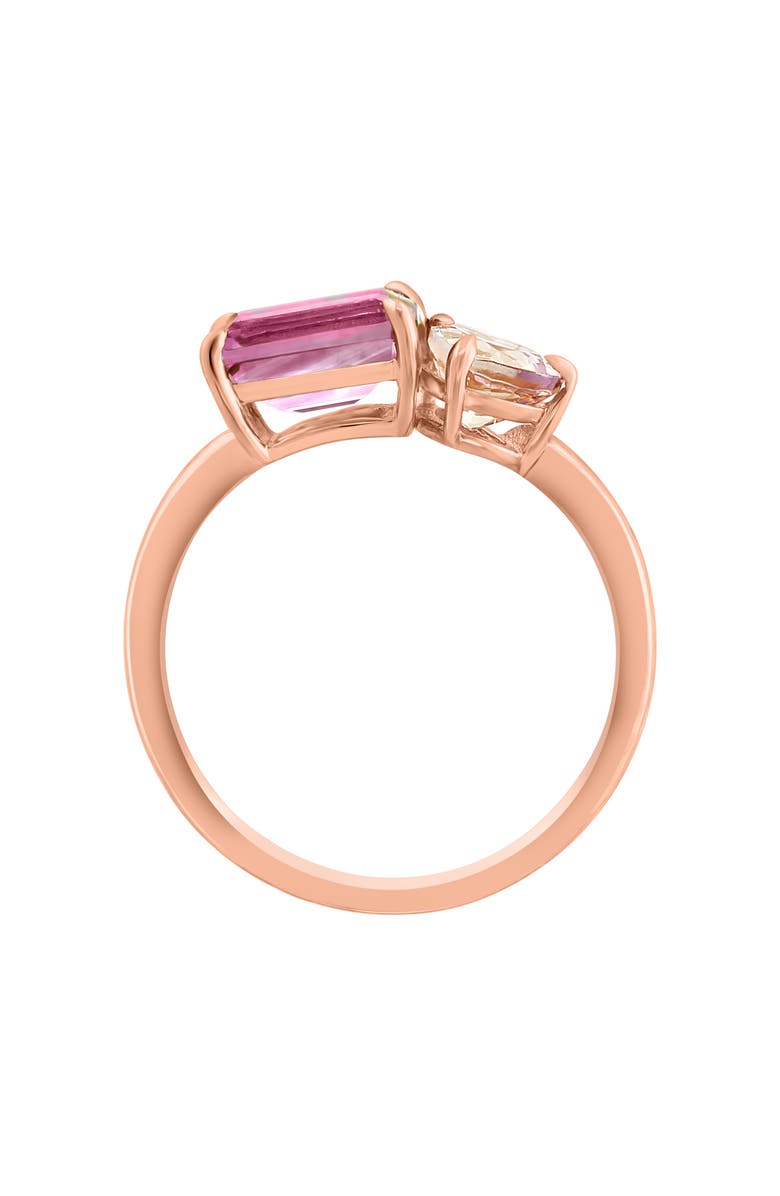 EFFY 14K Rose Gold Pink Tourmaline & Morganite Ring | Nordstromrack