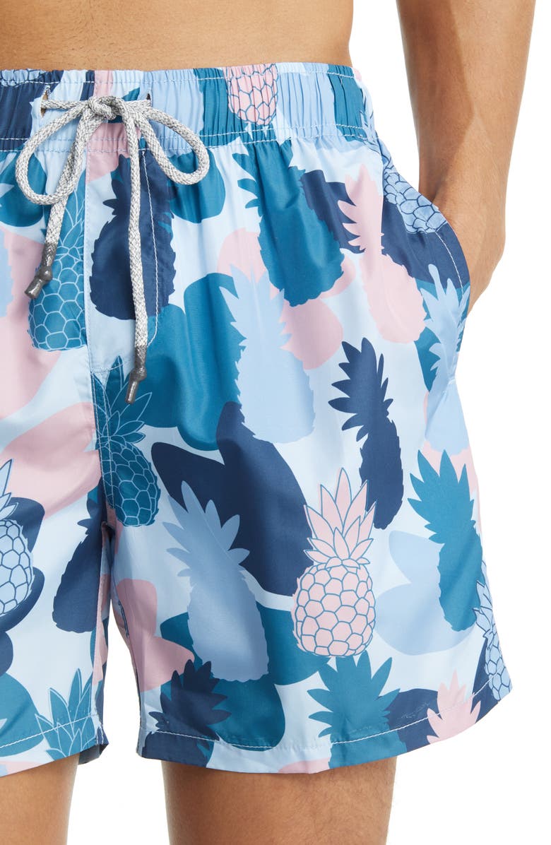 Vintage Summer Ponji Print Swim Trunks | Nordstrom