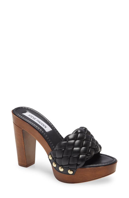 Steve Madden Kashtyn Woven Sandal In Black | ModeSens Steve Madden Kashtyn Woven Sandal In Black | ModeSens