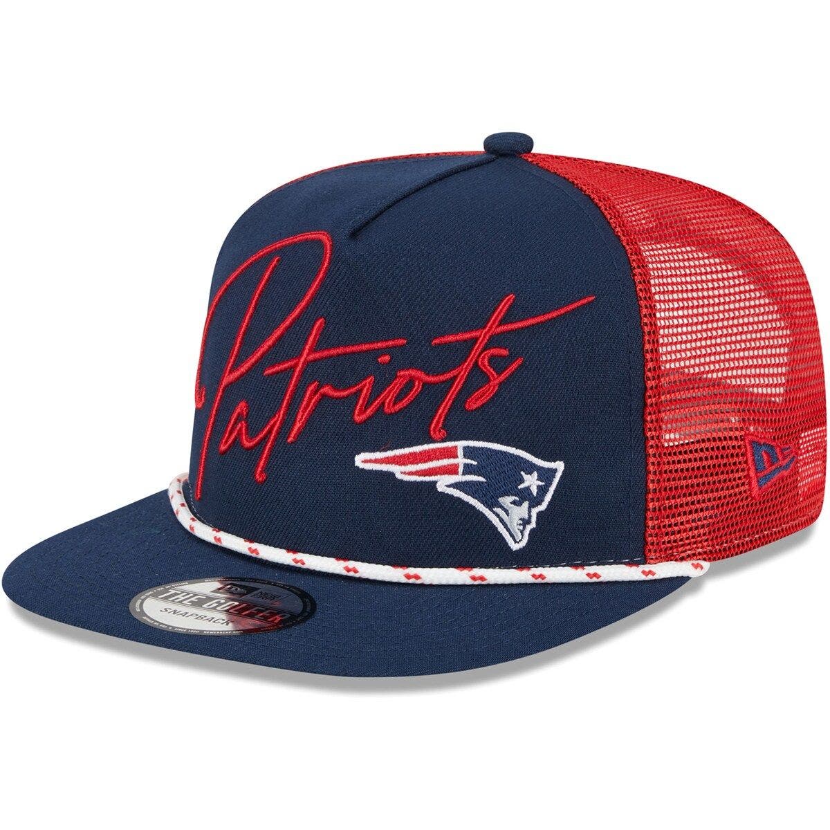 New Era Men's New Era Navy New England Patriots Script Logo Golfer ...