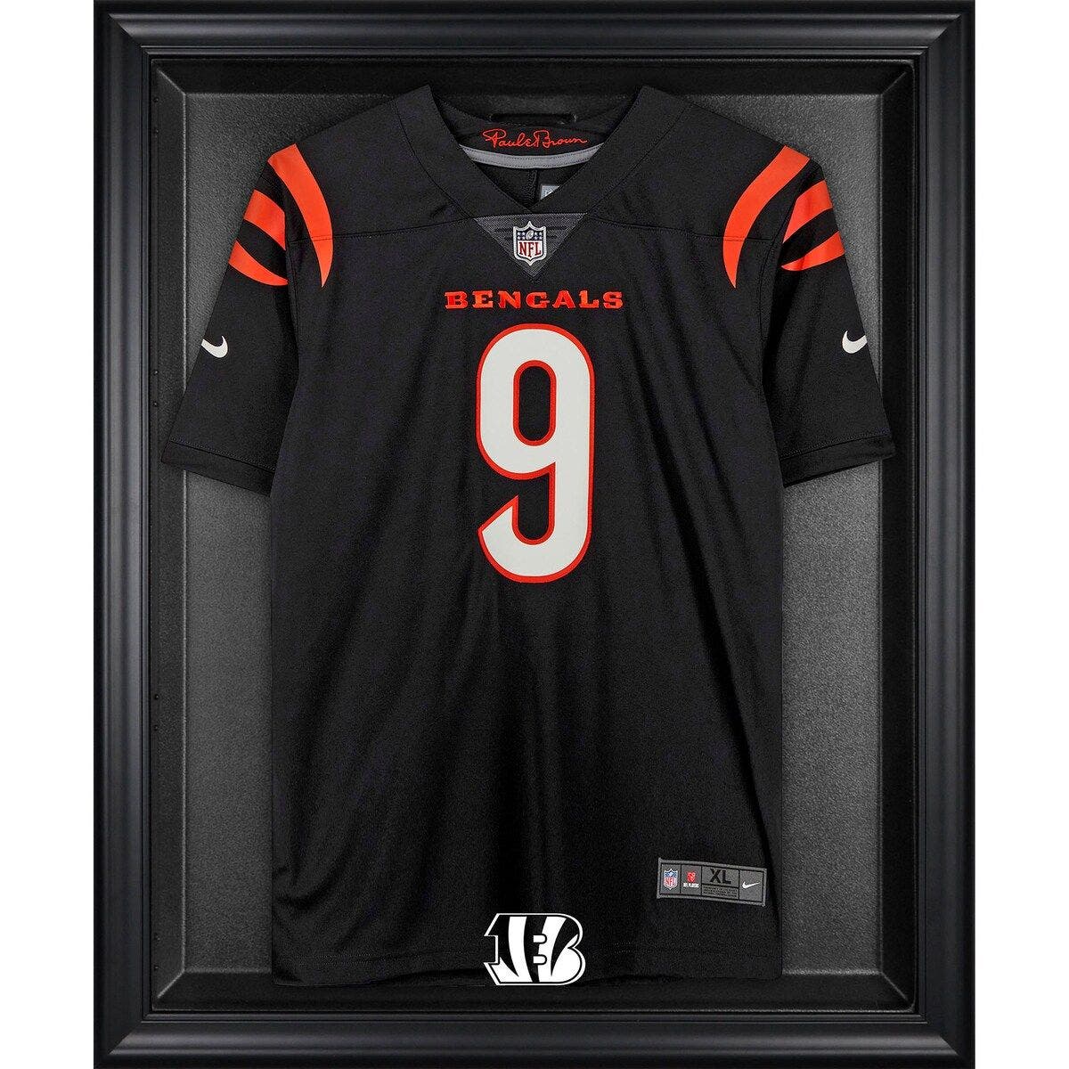 FANATICS AUTHENTIC Cincinnati Bengals Black Framed Jersey Display Case ...