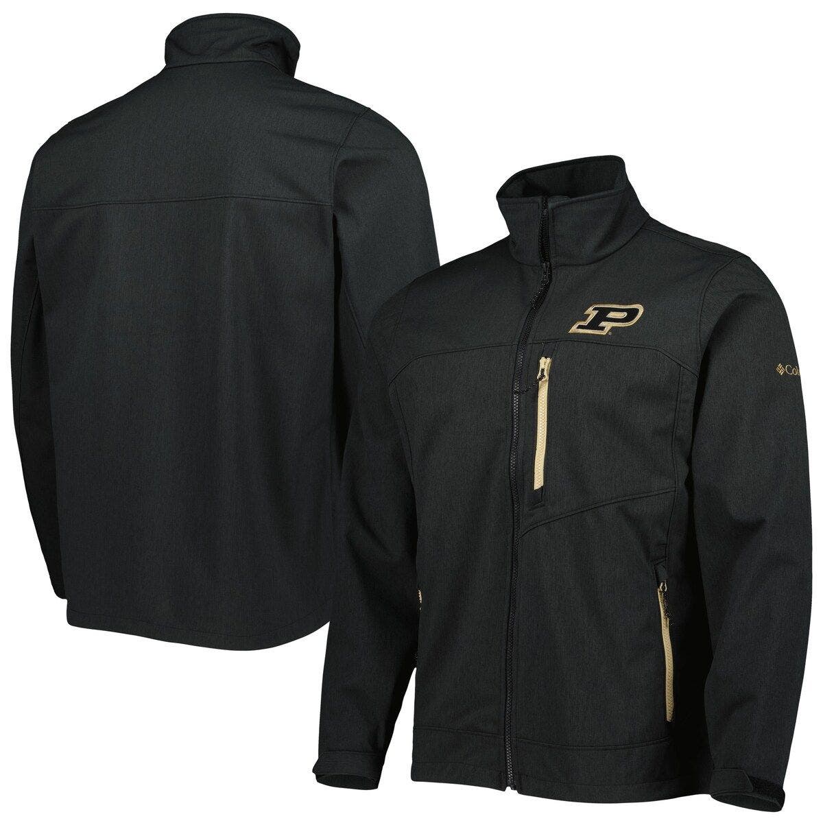 Columbia Men's Columbia Black Purdue Boilermakers Ascender II Full-Zip ...