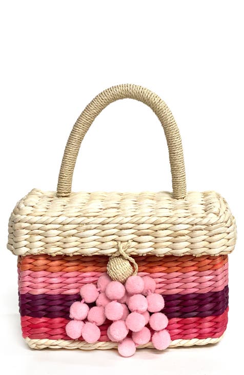 Women's Pink Straw Bags | Nordstrom