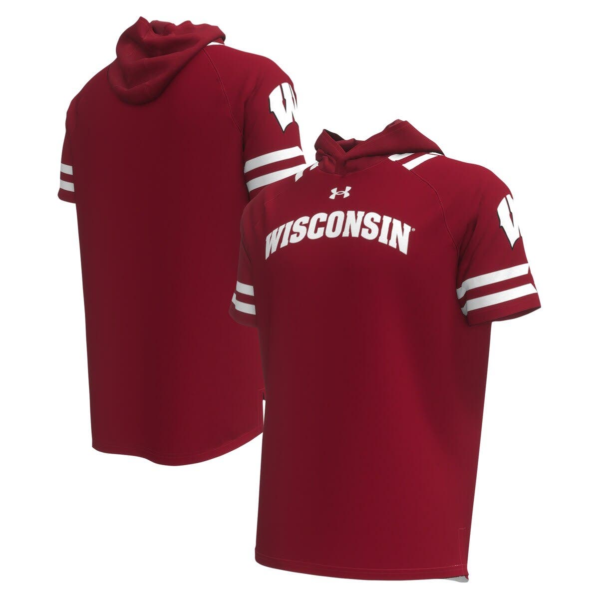Under Armour Men's Under Armour Red Wisconsin Badgers Shooter Raglan ...