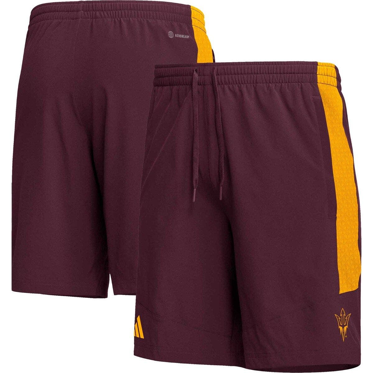 adidas Men's adidas Maroon Arizona State Sun Devils AEROREADY Shorts ...