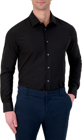 Report Collection 4X Stretch Slim Fit Check Dress Shirt | Nordstrom