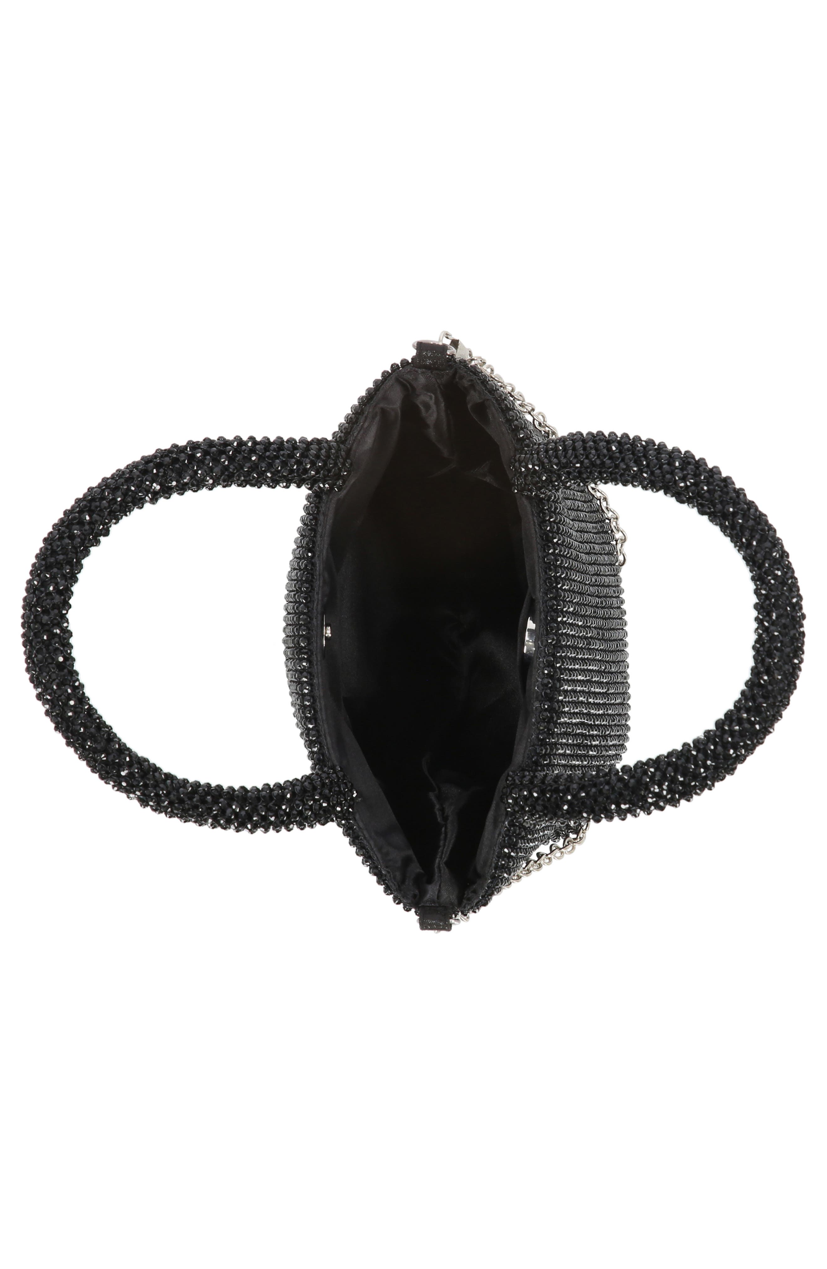 Jessica McClintock Crystal Embellished Chase Top Handle Mini Tote Bag ...