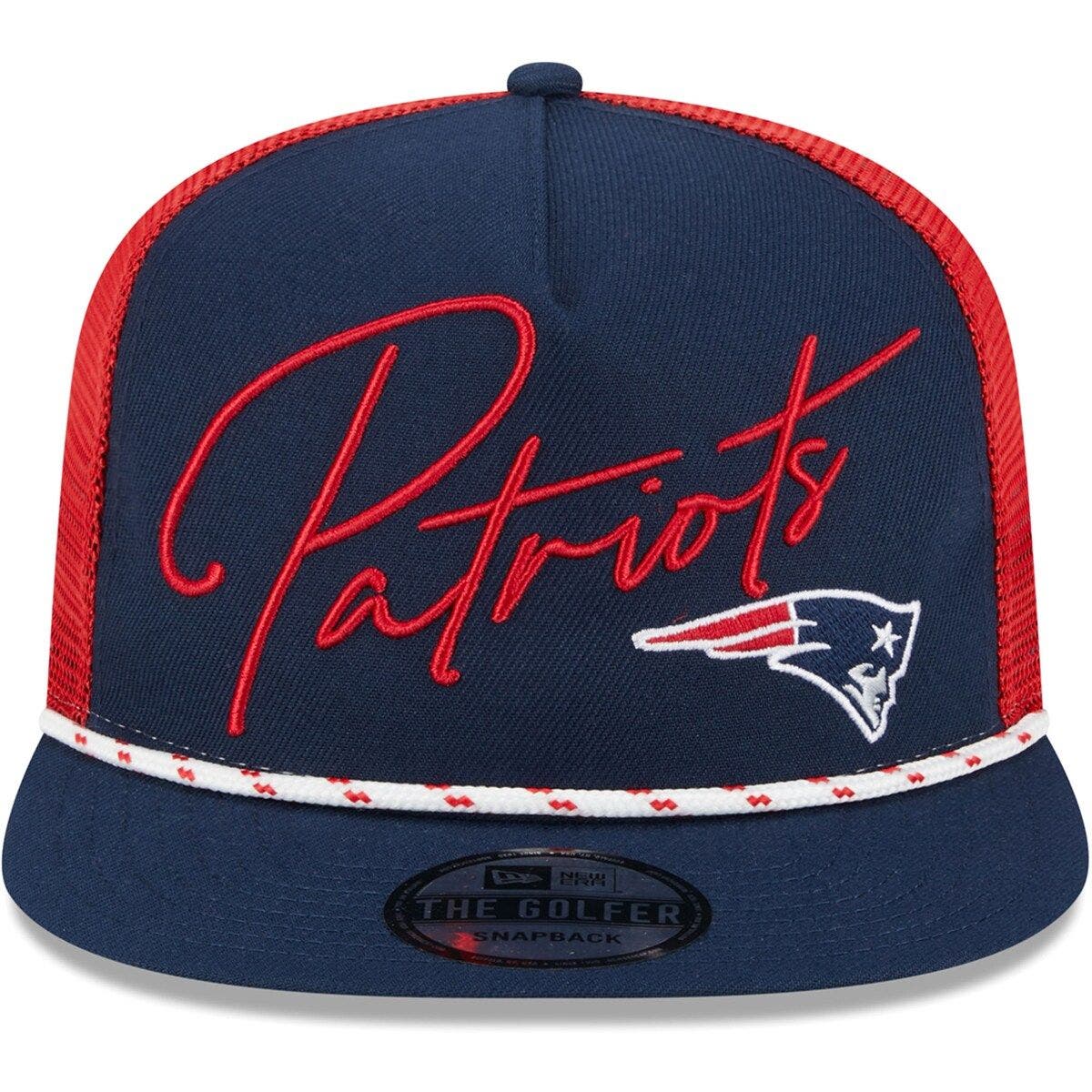 New Era Men's New Era Navy New England Patriots Script Logo Golfer ...