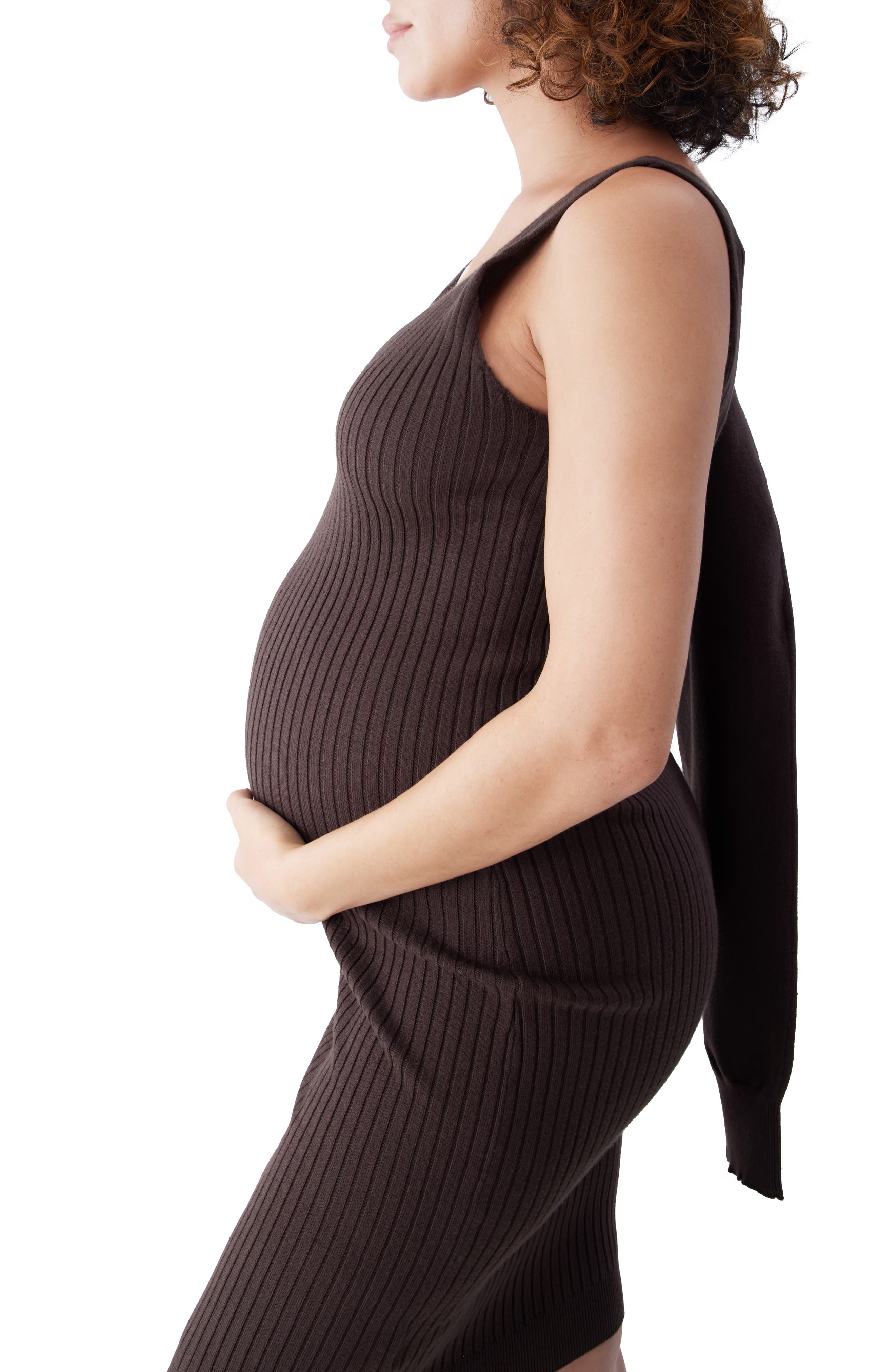 Ingrid & Isabel® Two-Piece Ribbed Maternity Midi Dress & Sweater ...