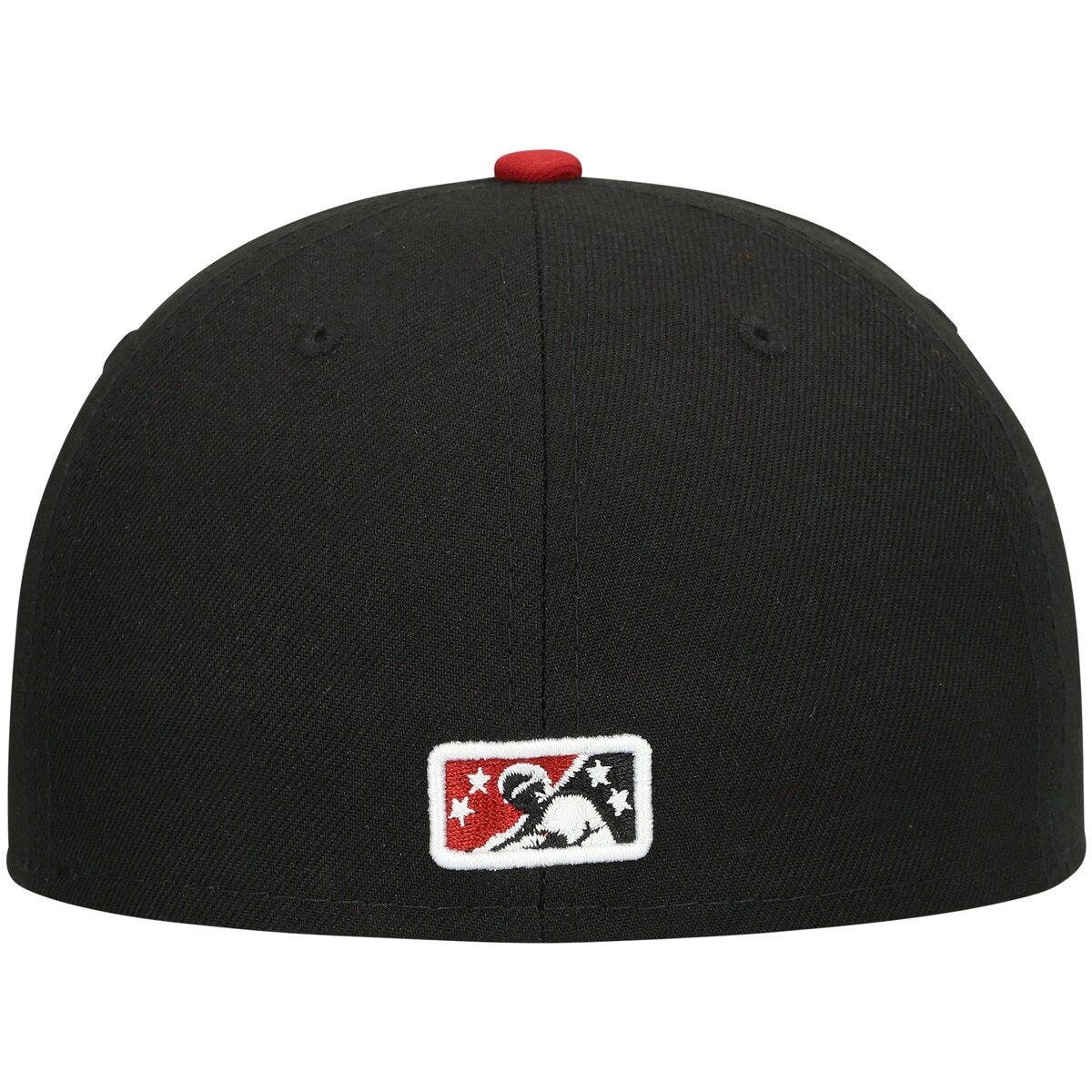 New Era Men's New Era Black Modesto Nuts Authentic Collection Team Home ...