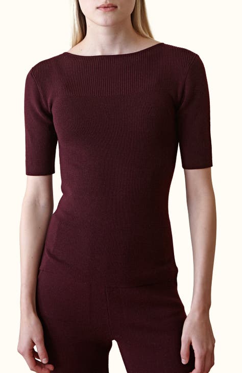 Women's Burgundy Tops | Nordstrom