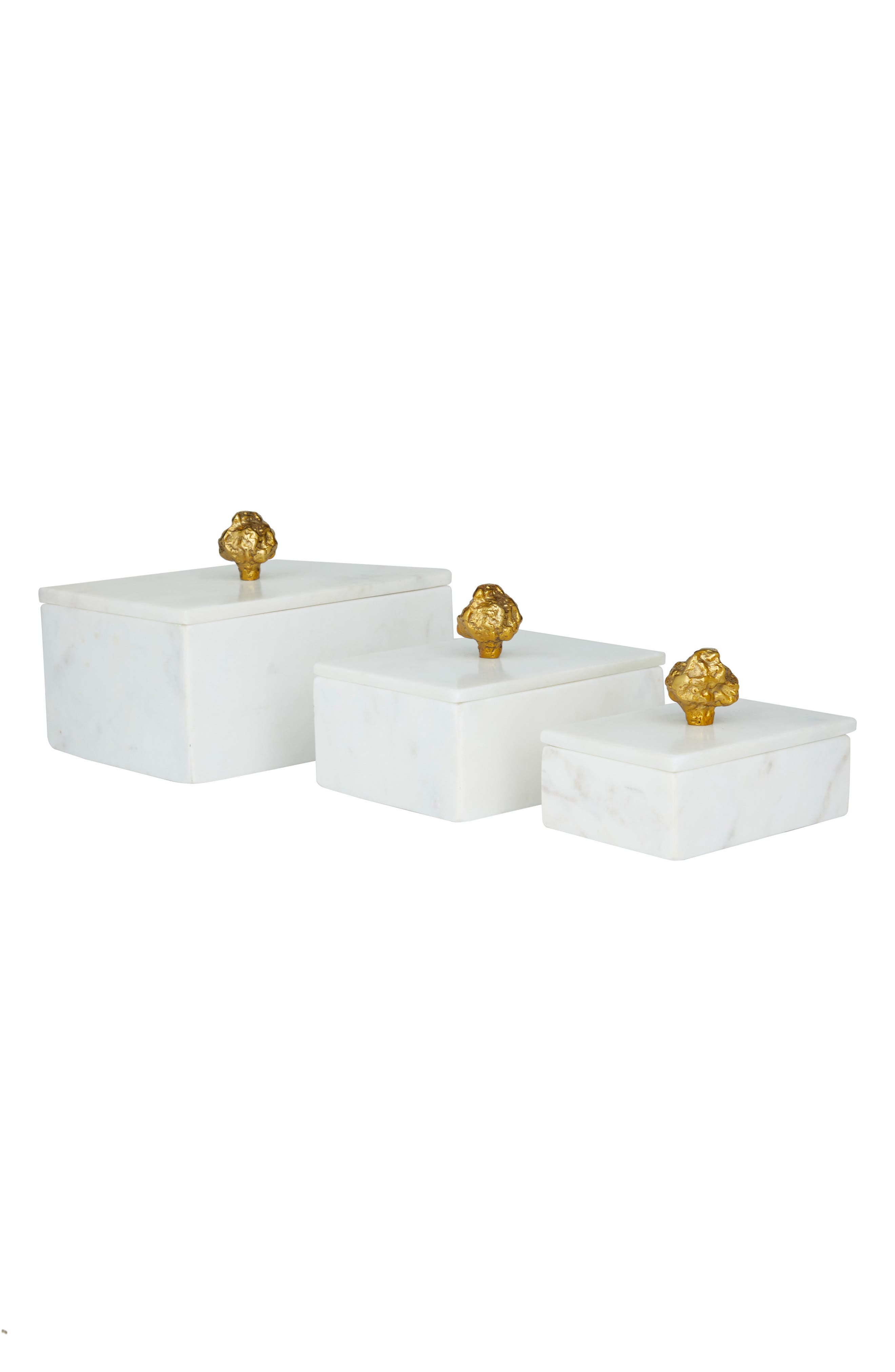VIVIAN LUNE HOME Set of 3 Marble Boxes | Nordstromrack