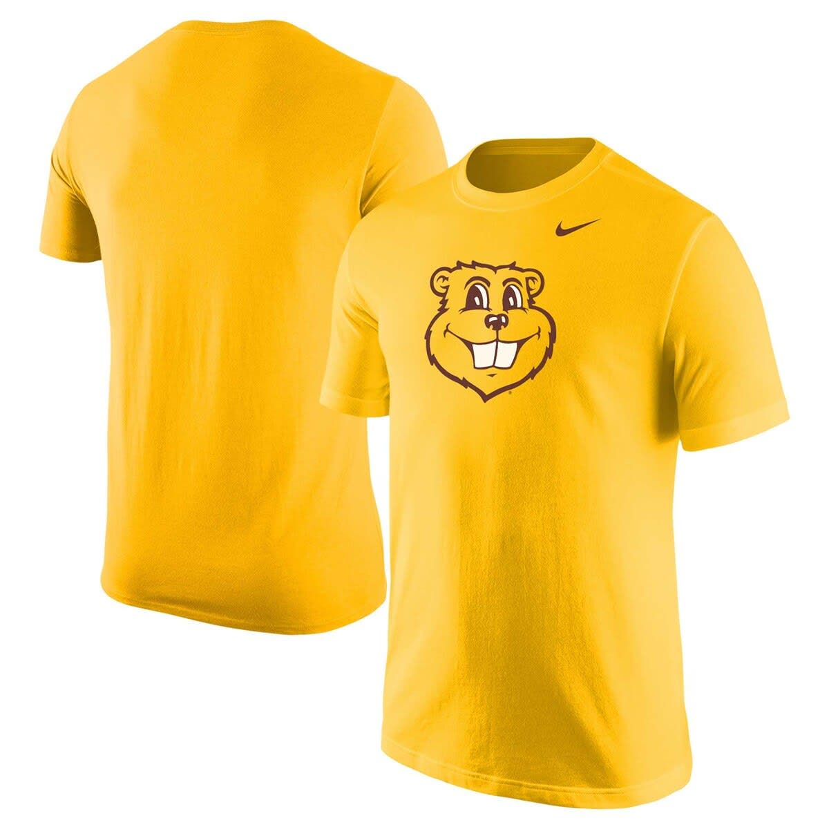 Nike Men's Nike Gold Minnesota Golden Gophers Goldy Head Performance T ...
