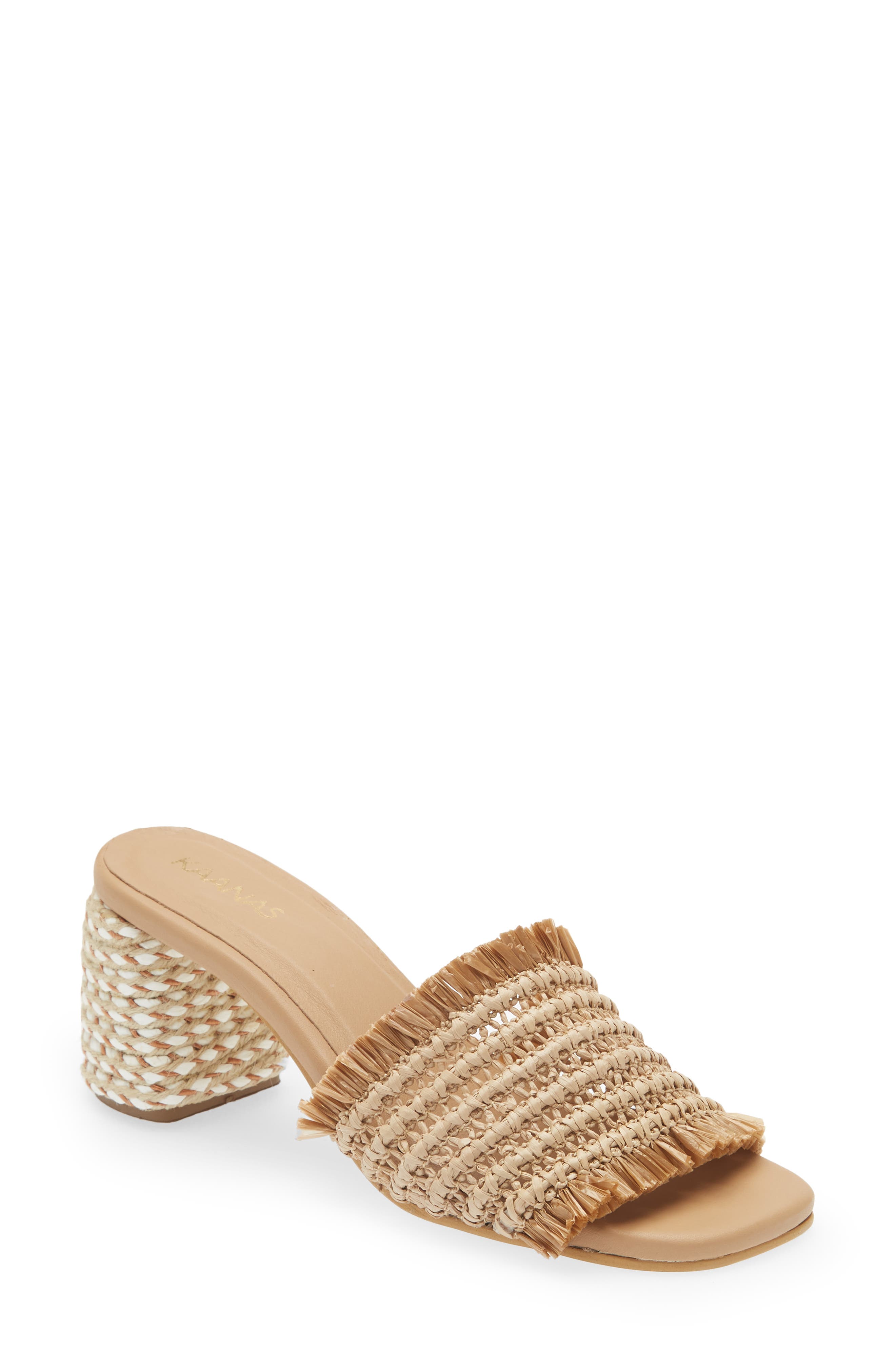 Kaanas Sumatra Frayed Jute Slide Sandal | Nordstrom