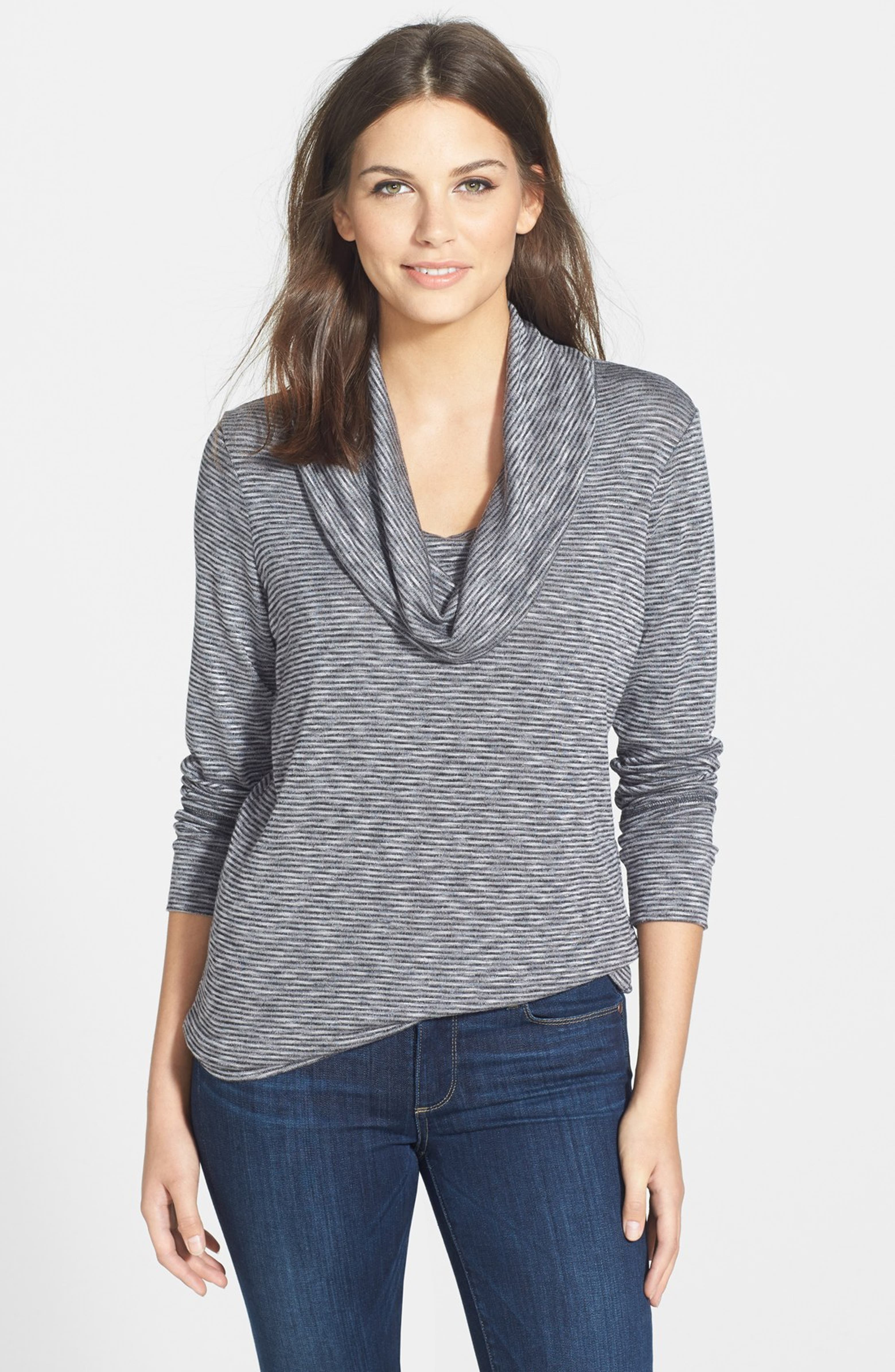 Caslon® Cowl Neck Long Sleeve Top Nordstrom