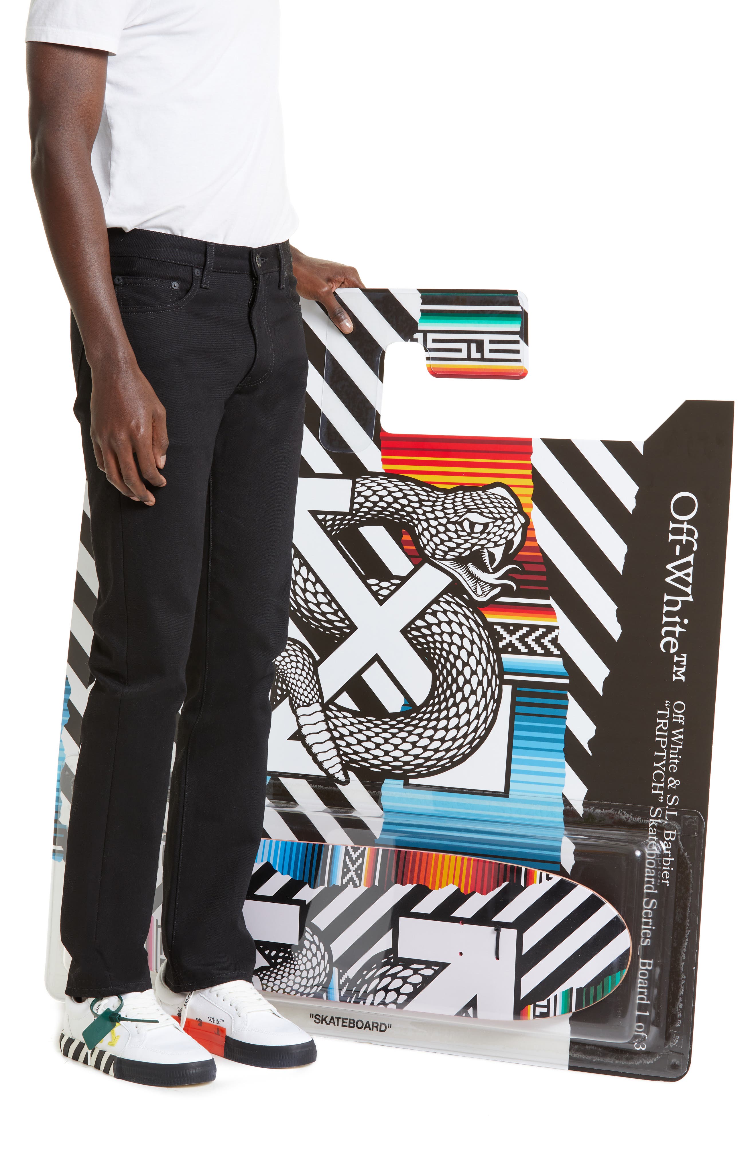 OFF WHITE & S.L.BARBIER x Sal Barbier Skateboard Deck | Nordstrom