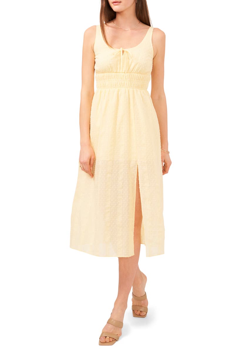 1.STATE Smocked Waist Cotton Midi Dress | Nordstrom 1.STATE Smocked Waist Cotton Midi Dress | Nordstrom