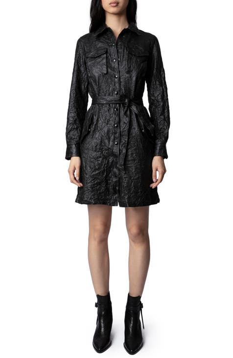 Women's Leather (Genuine) Dresses | Nordstrom