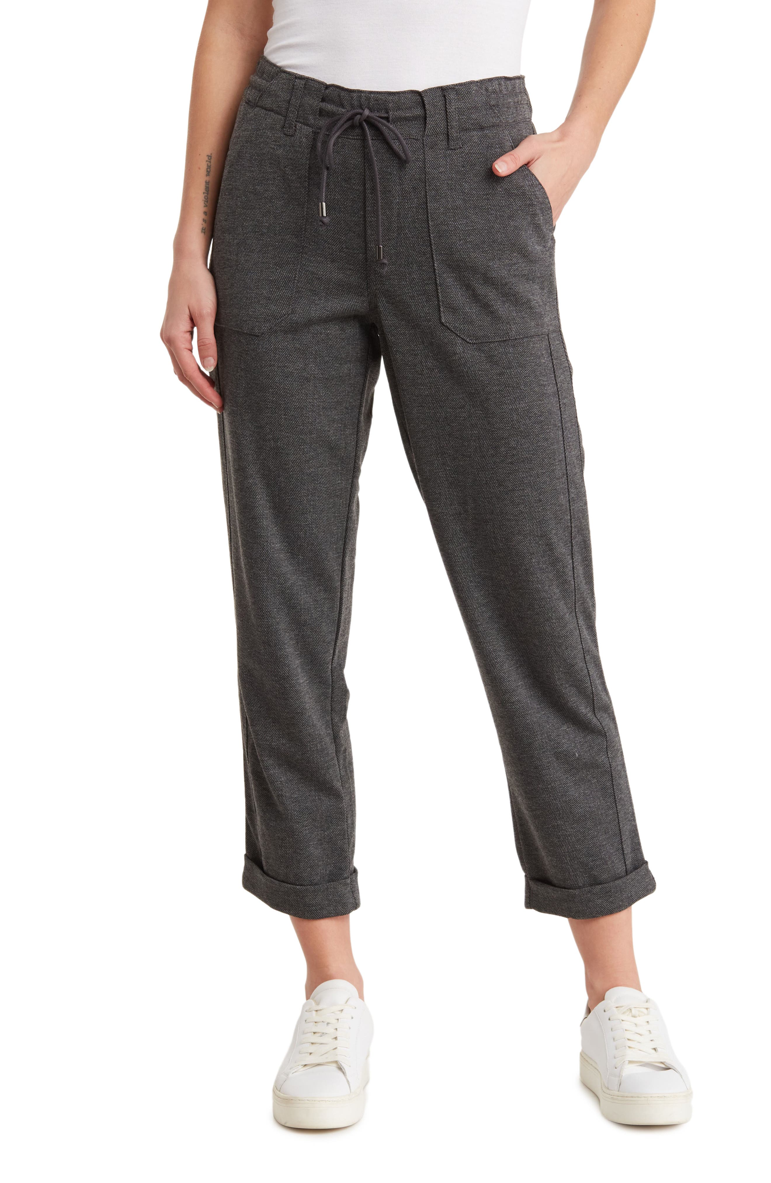 Democracy AB Leisure High Waist Cuffed Ponte Pants | Nordstromrack