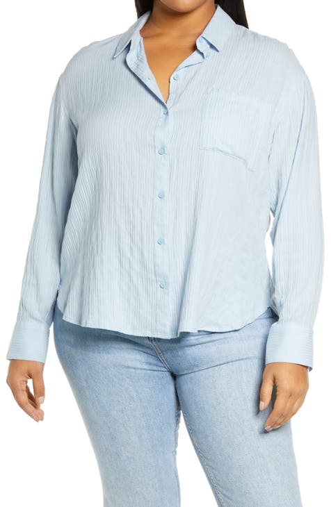 Blue Plus-Size Tops for Women | Nordstrom