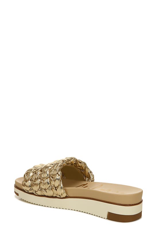 Sam Edelman Women's Ainslie Platform Slide Sandals In Gold | ModeSens