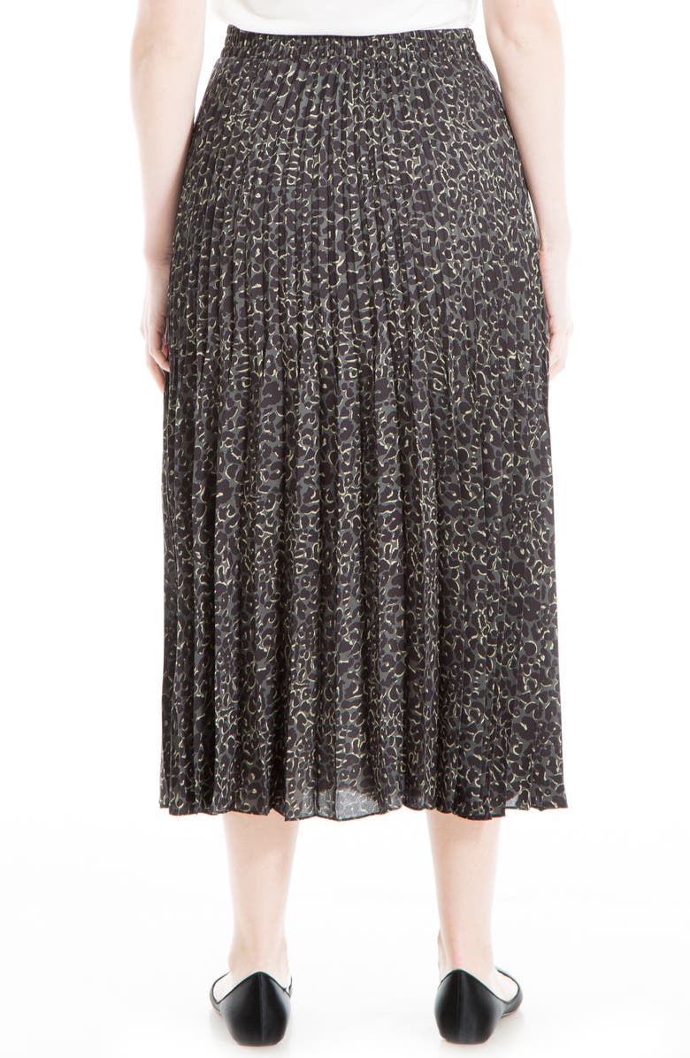 MAX STUDIO Graduated Pleat Knee-Length Midi Skirt | Nordstromrack