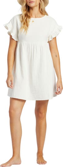 Billabong So Breezy Cotton Babydoll Minidress | Nordstromrack
