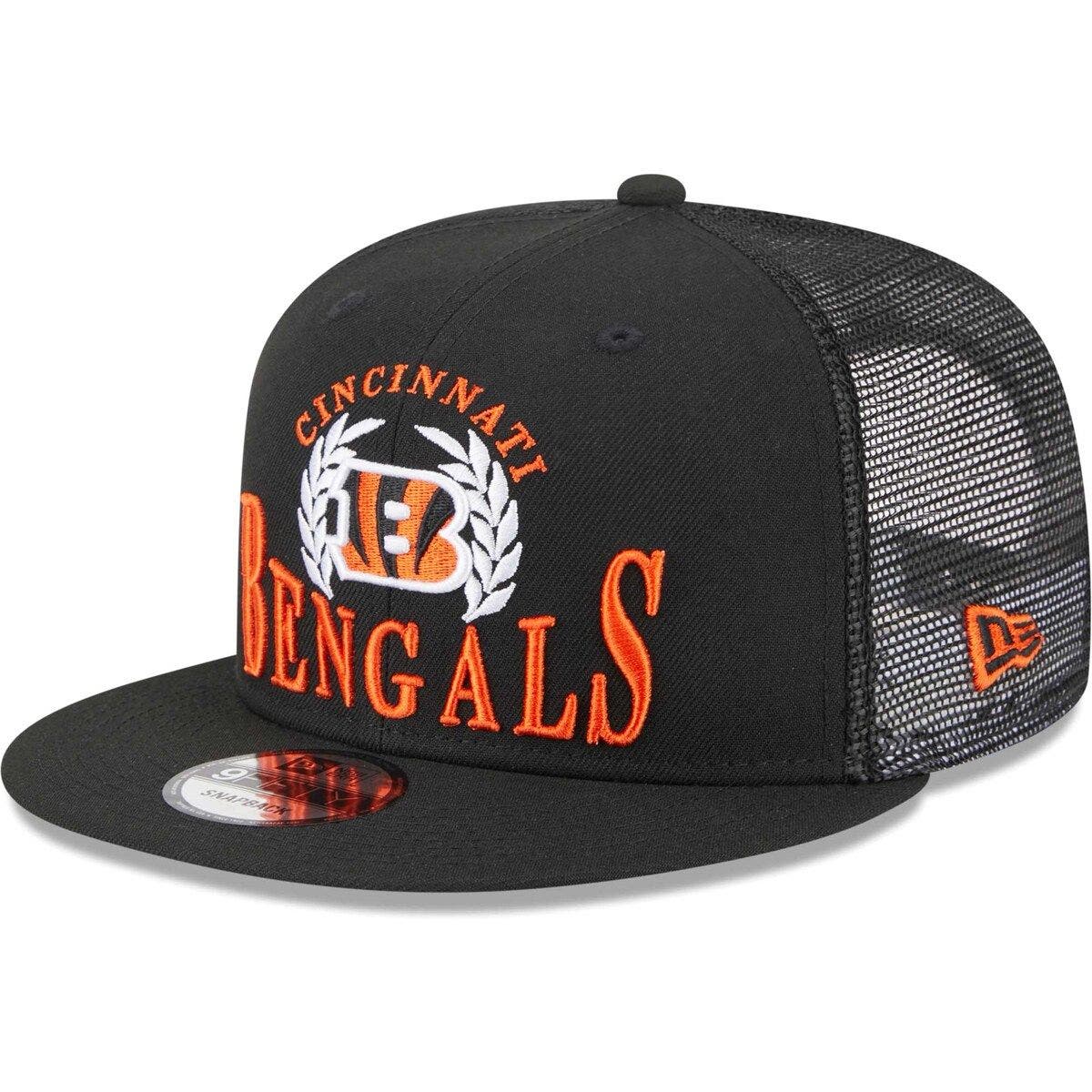 New Era Men's New Era Black Cincinnati Bengals Collegiate Trucker ...